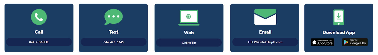 Safe2Help Illinois | Helpline